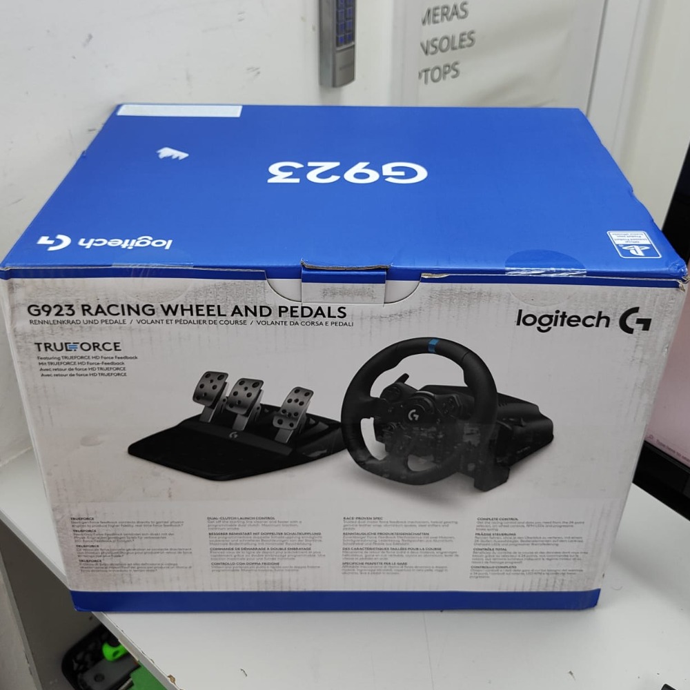 New Logitech G923 Driving Force Racing Wheel- NEW - Own4Less